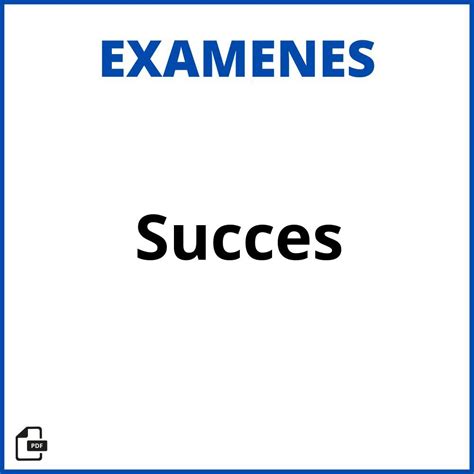 2025 Succes Examen