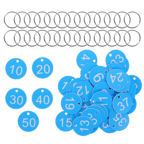 Homemaxs Key Identifiers Valve Label 3 50x3 50x0 13cm Sky Blue