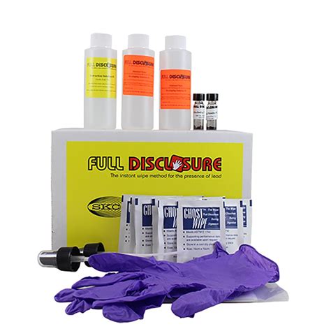 Full Disclosure Lead Wipe Kit Qualitative