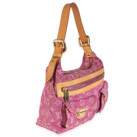 Louis Vuitton Pink Monogram Denim Pleaty Bag For Sale At 1stdibs