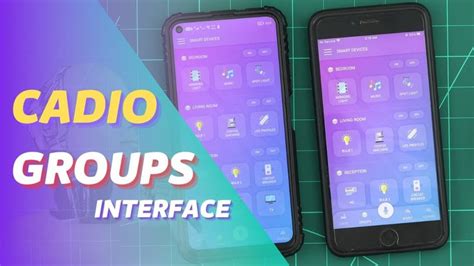 Groups Interface In Cadio Arranging The Devices Esp8266 Esp32 Cadio Home Automation