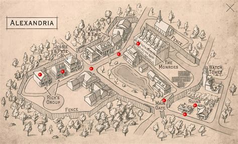 Image Alexandria Map Png Walking Dead Wiki Wikia