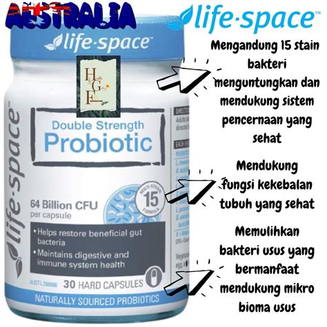 Jual Life Space Double Strength Probiotic 30 Capsules Shopee Indonesia