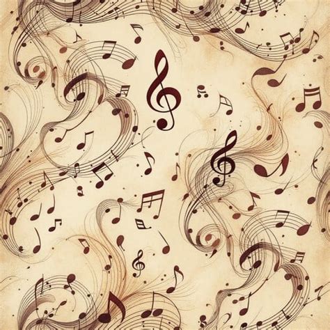 Free Melodic Vintage Pattern Image Musical Vintage Pattern