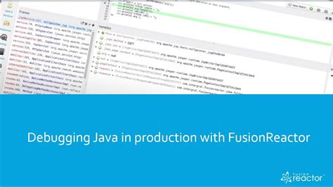Debugging Java In Production With Fusionreactor Youtube