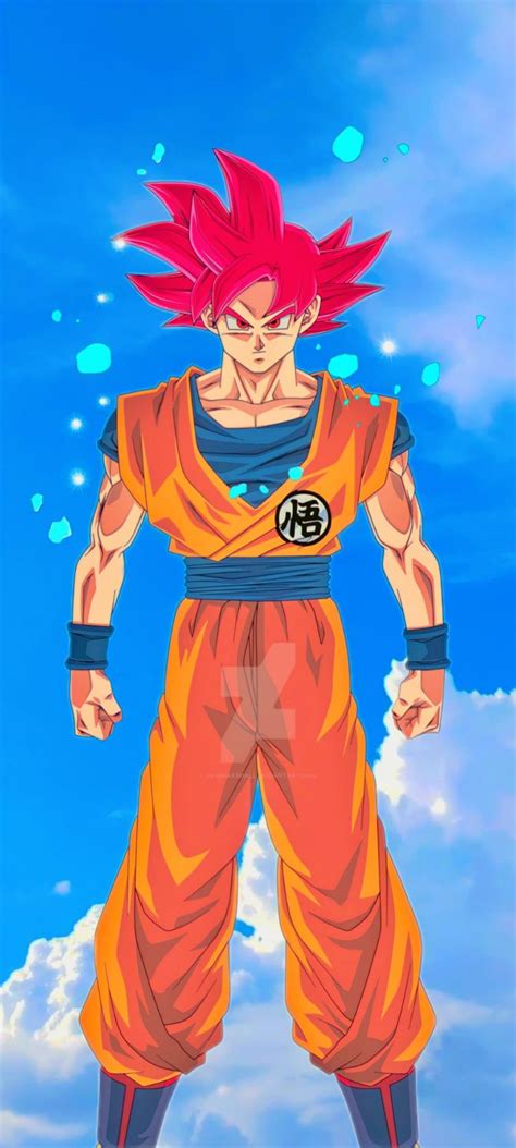 Goku Ssj God Wallpaper Ssjg Goku Super Saiyajin Goku Super Sayayin Dios