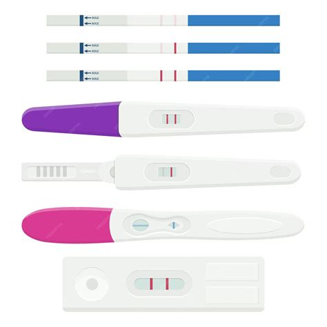 Premium Vector Pregnancy Test Plastic And Paper Tests Female