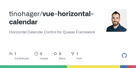 Github Tinohagervue Horizontal Calendar
