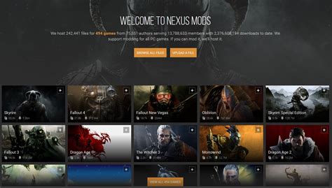 Nexus Mods Announces Mod Author Donation System