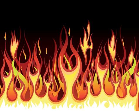 Fire Cartoon Royalty Free Vector Image Vectorstock