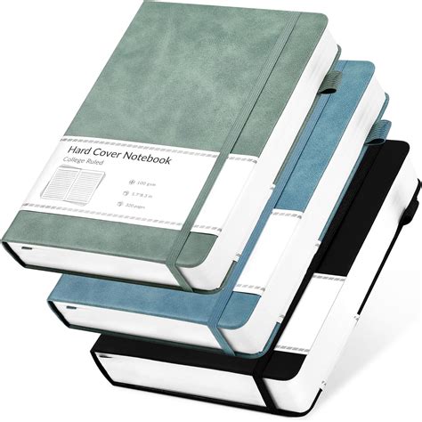 Cagie 3 Pack Journals Notebooks For Women Men Thick Lined