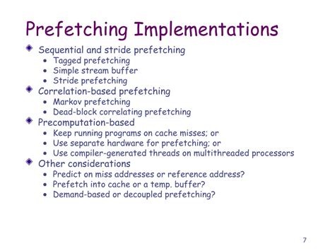 Ppt Lecture 25 Advanced Data Prefetching Techniques Powerpoint