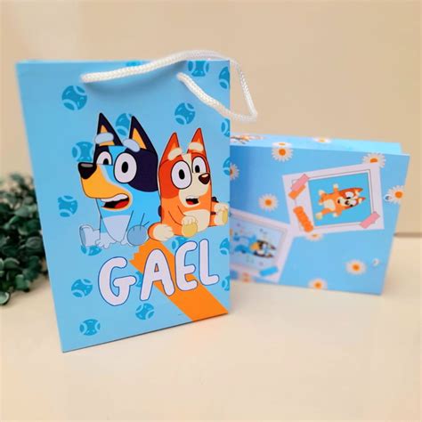 Sacolinha Personalizada Cachorrinho Bluey Tamanho P Elo7