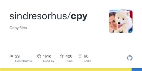 GitHub Sindresorhus Cpy Copy Files