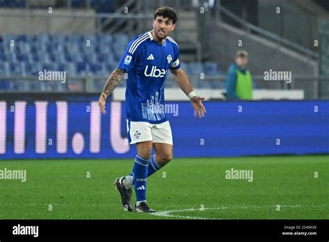 Rome Lazio 10th Jan 2025 Patrick Cutrone Of Como During The Serie A Match Between Lazio V