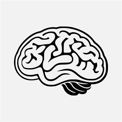 Premium Vector Brain Outline Logo Design Vector