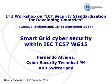 Ppt Ict Security Standardization For Developing Countries Workshop