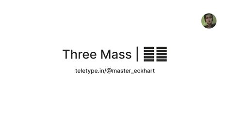 Three Mass 🇮🇱 — Teletype