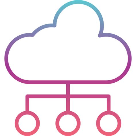 Cloud Computing Generic Gradient Icon