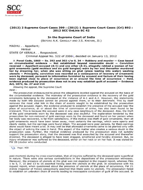 Circumstantial Evidence Pdf