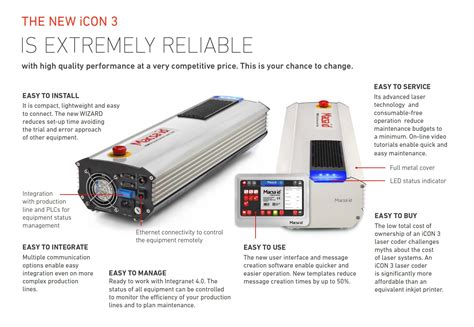 Icon Economical Co2 Laser Coder Small Character Coding Applications Id Technology