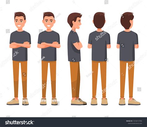 Arms Crossed Side View Drawing