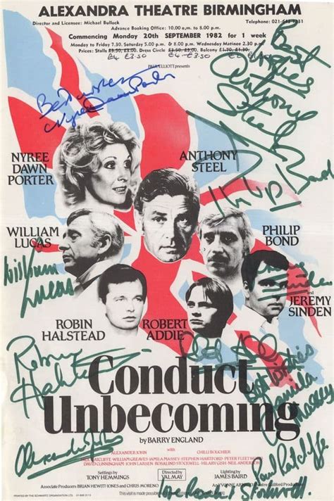 Anthony Steel William Lucas Robin Halstead Sherlock Holmes Hand Signed Theatre Flyer