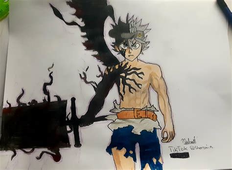 How To Draw Asta Demon Form