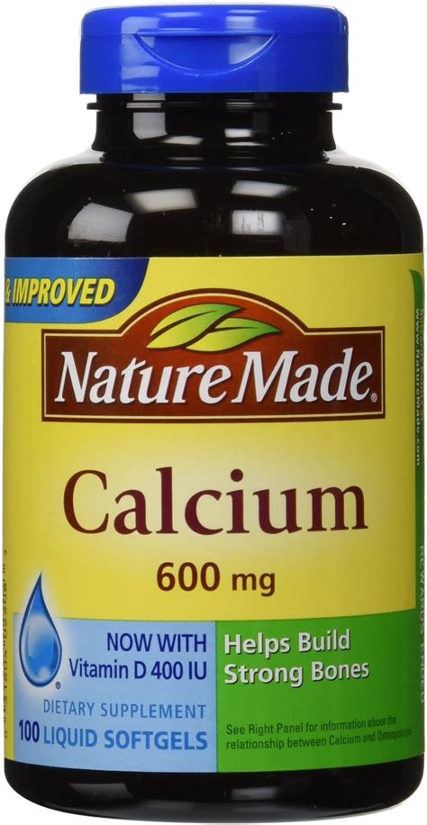 Nature Made Calcium 600 Mg With Vitamin D3 Dietary