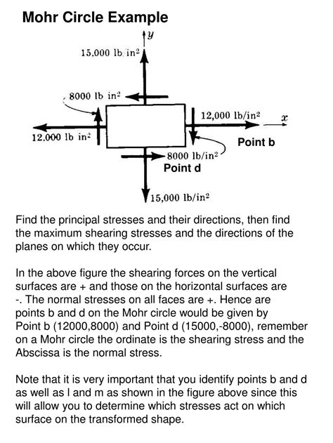 Ppt Analysis Of Principal And Shearing Stresses On A Material Object