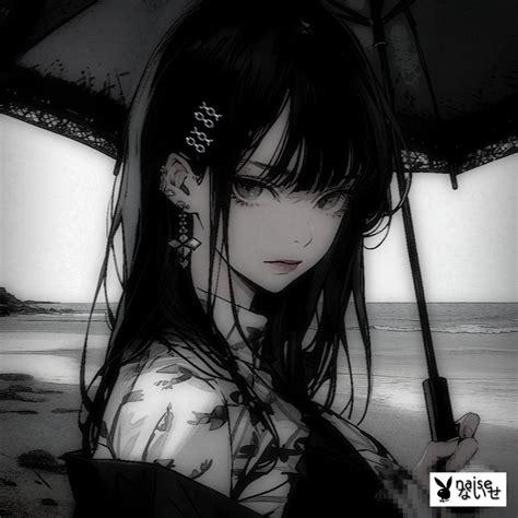 Pin By Mochi On Black Digital Art Anime Profile Picture Dark