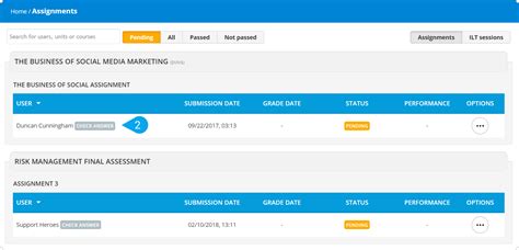 How To View The Learners Assignment Submissions In The Legacy