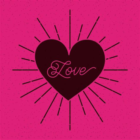 Premium Vector Love Heart Romantic Passion Emotion