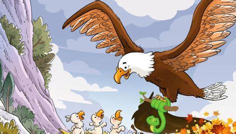 El águila Y La Tortuga Fábula De Esopo Para Niños Fabulas De Esopo