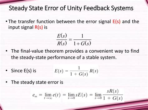 6 Steady State Error Pdf Physics Science
