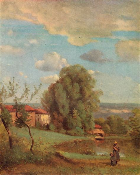 Dardagny By Jean Baptiste Camille Corot Fine Art Print