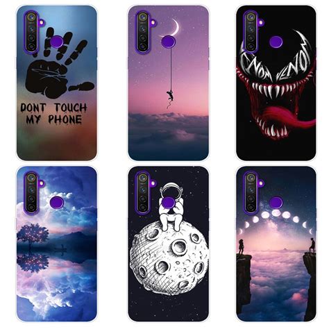 Realme I Case Clear Cartoon Printed Silicone Tpu Casing Soft Mobile Phone Back Protector Cover