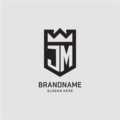 Initial Jm Logo Shield Shape Creative Esport Logo Design 25758569 Vector Art At Vecteezy