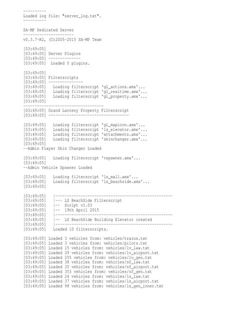 Server Log Pdf Text File Computer File Formats