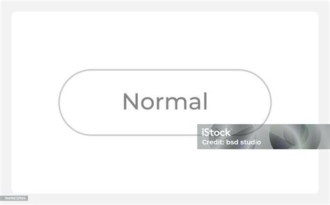 Normal Button State Ui Element Template Stock Illustration Download