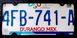 Durango Mexico License Plates