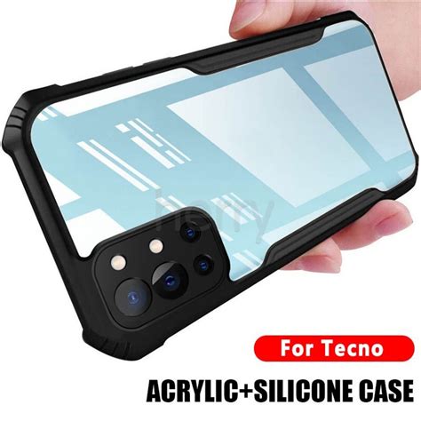 Herry Acrylic Anti Fall Shock Proof Phone Case For Tecno Spark C C Go Pova
