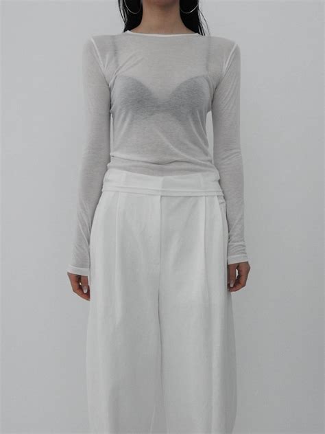 Layered See Through Tee Kkami