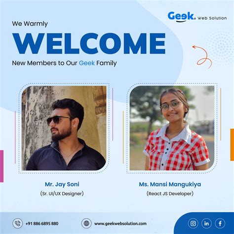 Geek Web Solution On Linkedin Welcome Newteammembers