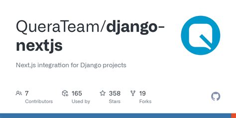 github querateam django nextjs next js integration for django projects