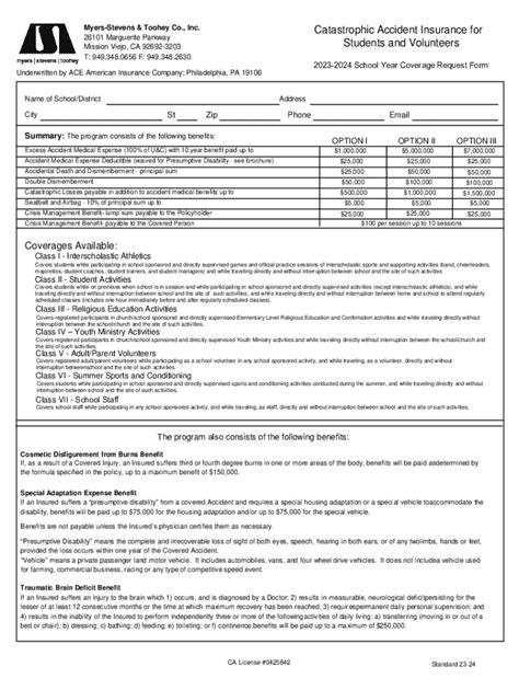 Fillable Online 2011 2012 School Year Coverage Request Form Fax Email Print Pdffiller