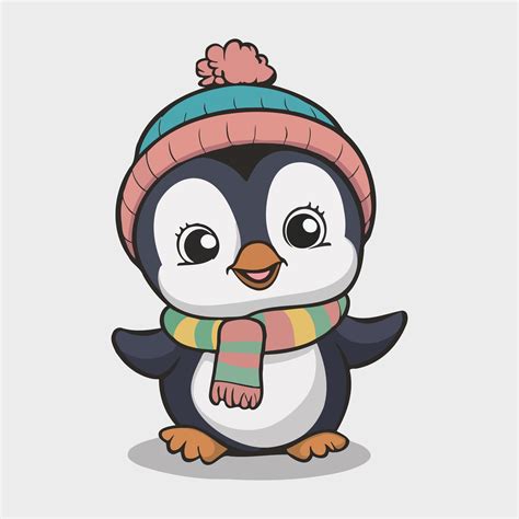 Cute Penguin Cartoon Illustration Cartoon Concept 47087756 Vector Art At Vecteezy