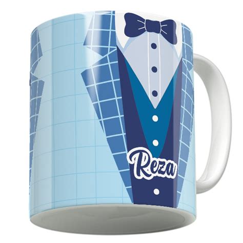 مشخصات، قیمت و خرید ماگ لاژید مدل اسم رضا طرح کت و پاپیون دیجی‌کالا