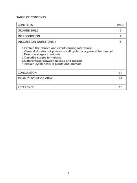 Assignment Biology Cell Cycle Pdf Meiosis Mitosis
