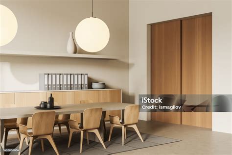 문서가있는 의자 테이블 및 선반이있는 조명 회의 인테리어 3차원 형태에 대한 스톡 사진 및 기타 이미지 3차원 형태 비즈니스 0명 Istock